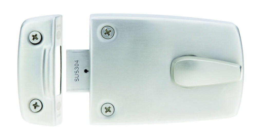 LOCKWOOD 507 NIGHTLATCH Satin Stainless Steel – The Lock Shop