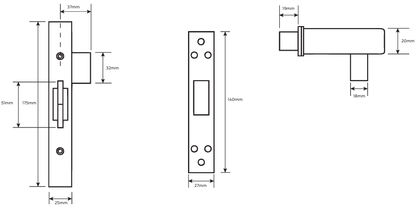LEGGE 990 'S' SERIES SLIDING DOOR DEADLOCK – The Lock Shop