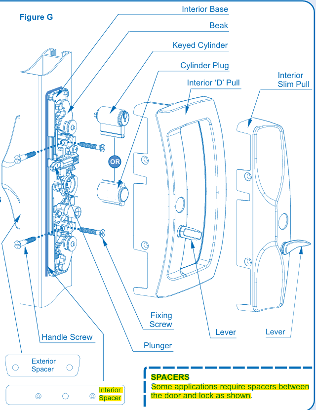 AUSTRAL SPACER TO SUIT YARRA VIEW – The Lock Shop