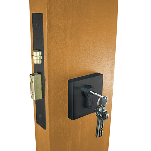 ZANDA MATT BLACK SQUARE ROLLER LOCK KIT – The Lock Shop