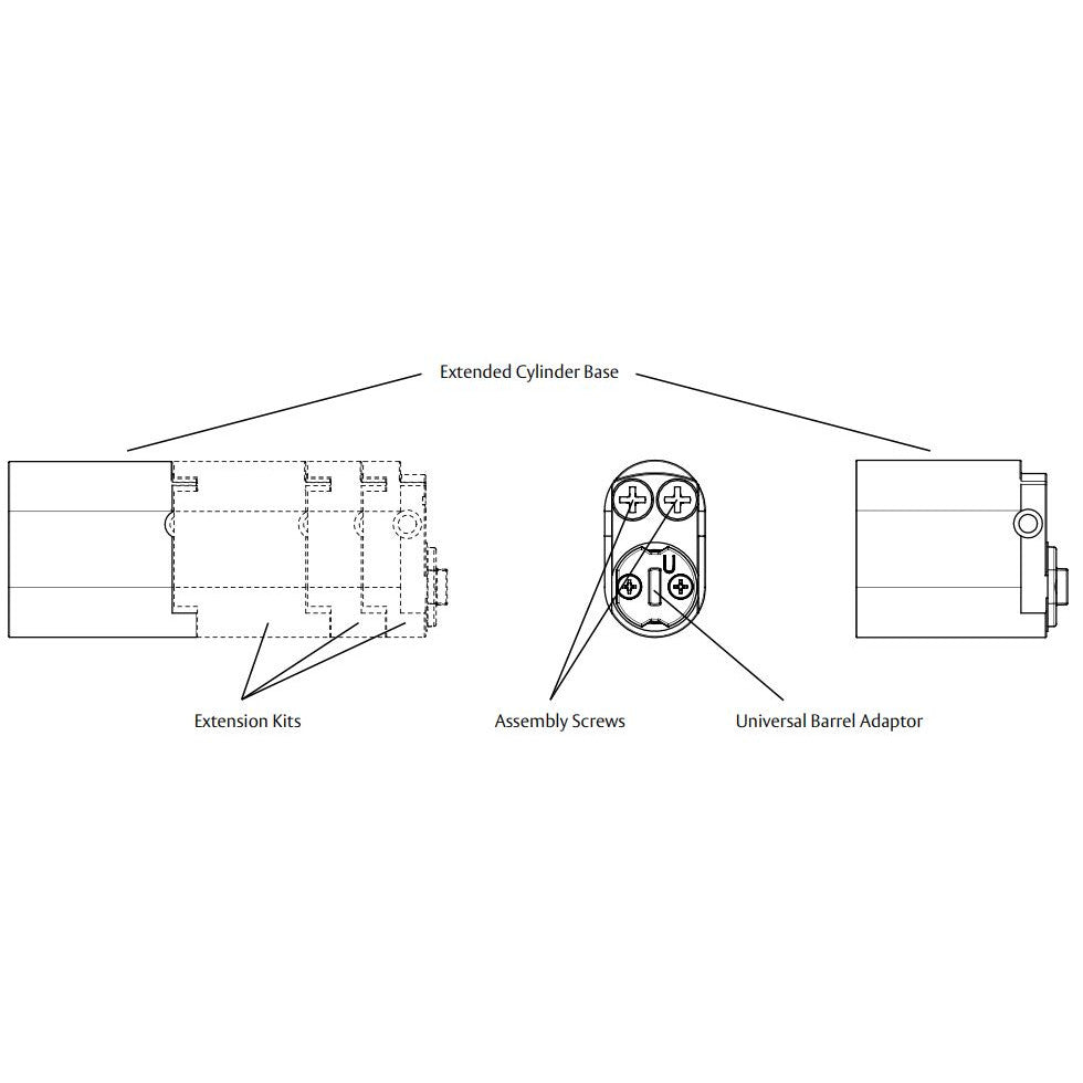LOCKWOOD EXTENDED MODULAR 570 OVAL BASE CYLINDER ONLY – The Lock Shop