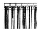 METLAM BOX STRIPE POLYESTER SHOWER CURTAIN – The Lock Shop