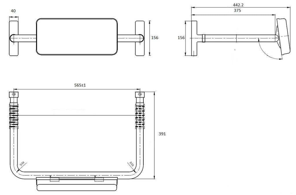 METLAM ACCESSIBLE TOILET PADDED BACK REST – The Lock Shop