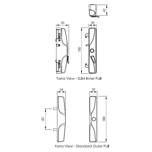 Buy AUSTRAL YARRA VIEW - SLIM SLIDING DOOR LOCK Online – The Lock Shop