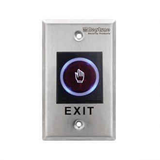 NEPTUNE TOUCHLESS EXIT - ANSI,NO/NC/C,LED,0.9mm SS,12V – The Lock Shop